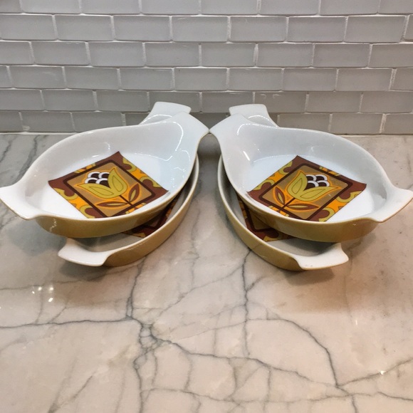 Vintage | Dining | Vintage Baking Serving Dish X4 Mid Century Retro ...